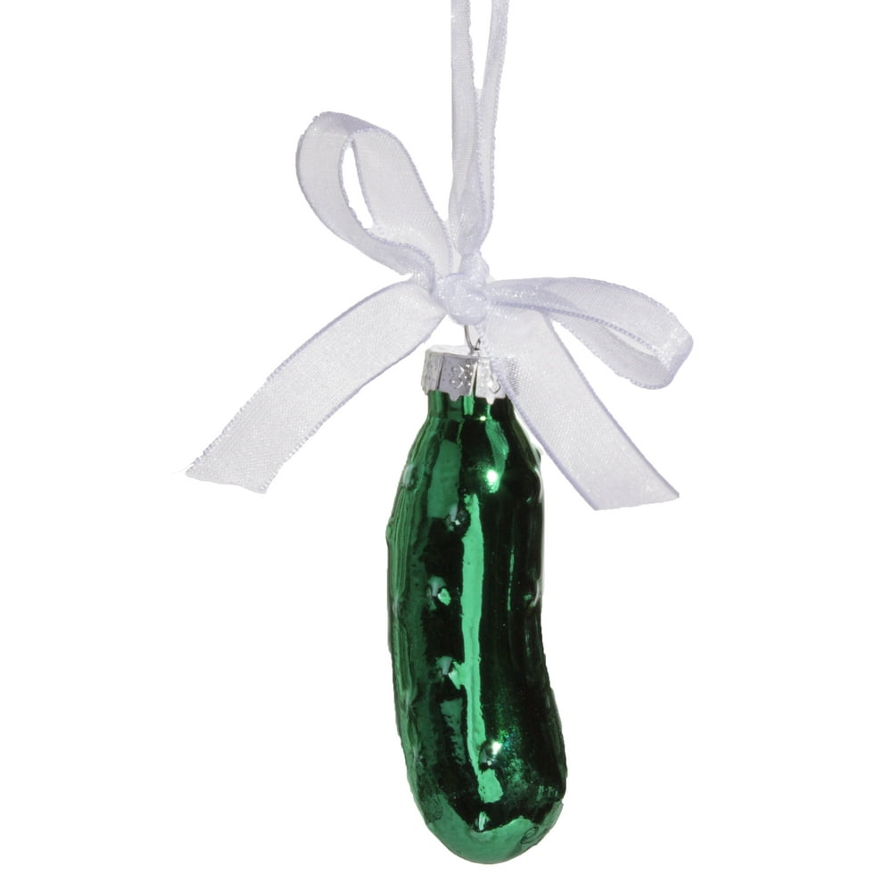 Traditional Glass Pickle Ornament In Gift Box With Story Of The Pickle ...