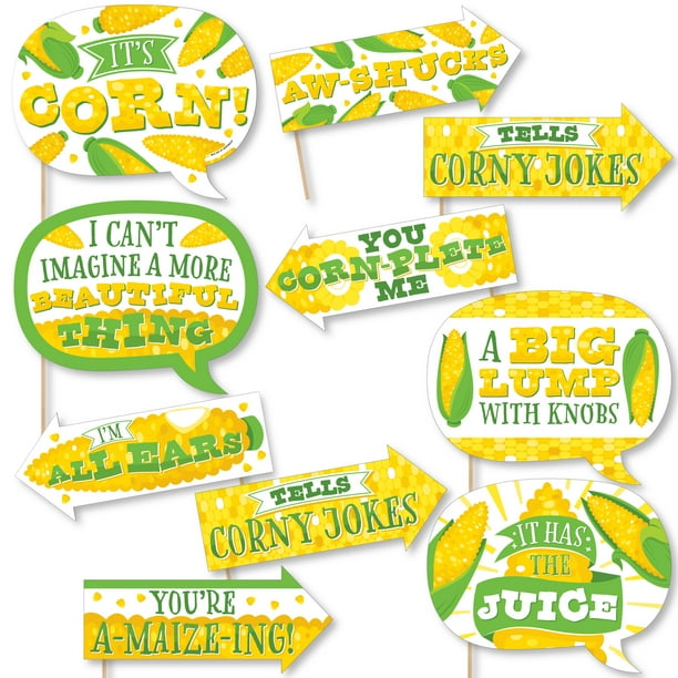 Big Dot of Happiness Funny It's Corn - Fall Harvest Party Photo Booth ...