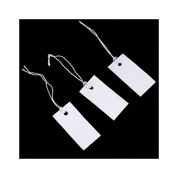 Thinsont 90 Pieces Marking Tags Display Label with Elastic String ...