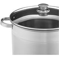 McSunley Stockpot with Encapsulated Bottom Base, 16 Qt, Stainless Steel ...