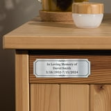 EDS, Personalized Metal Name Plate, 1"x3", Engraved Memorial Plaque ...
