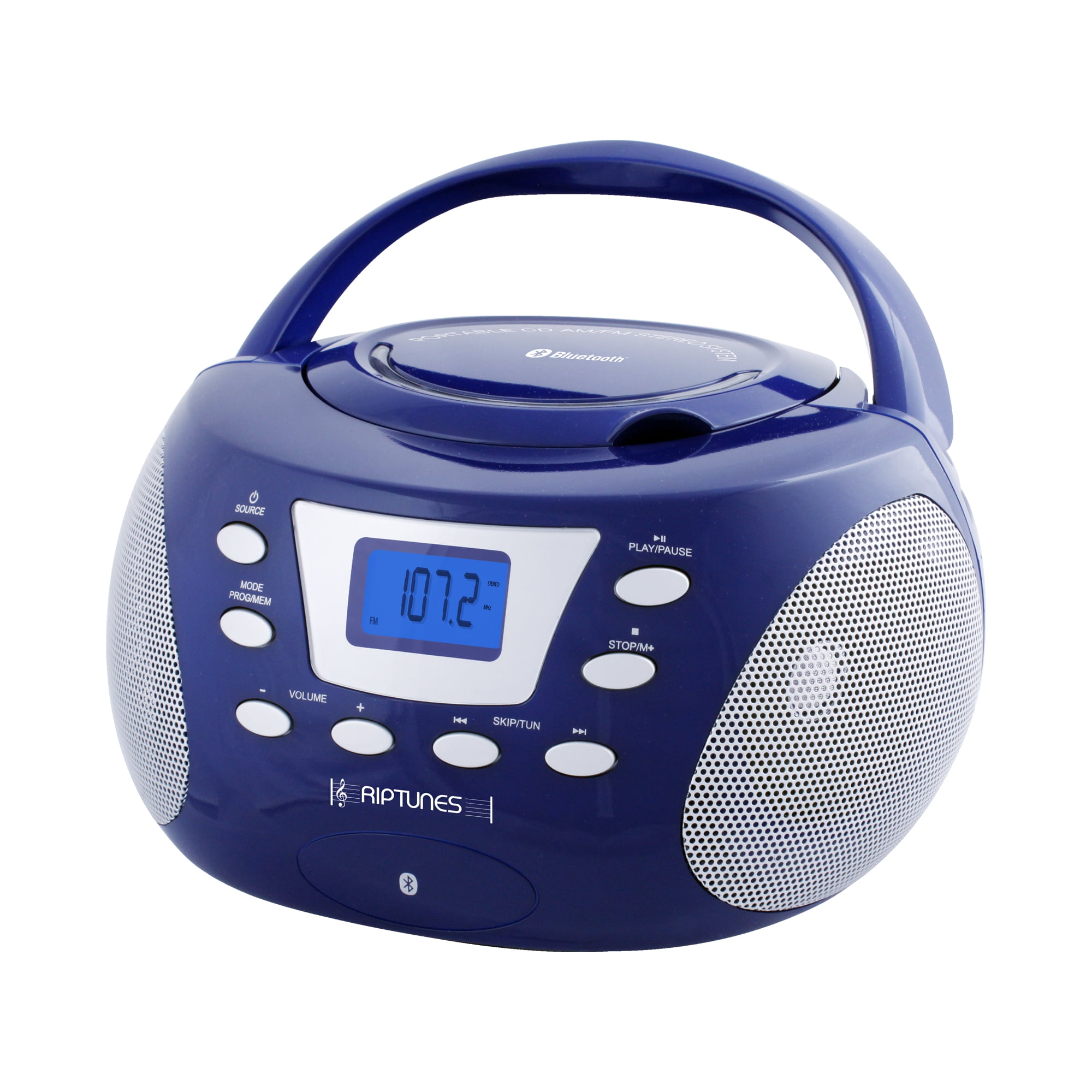 Impecca CDB230BT Bluetooth Am/fm Cd Boombox - Blue - Walmart.com