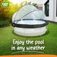 EXIT Toys 142 Inch Swimming Pool Multifunctional Sun Dome Cover ...