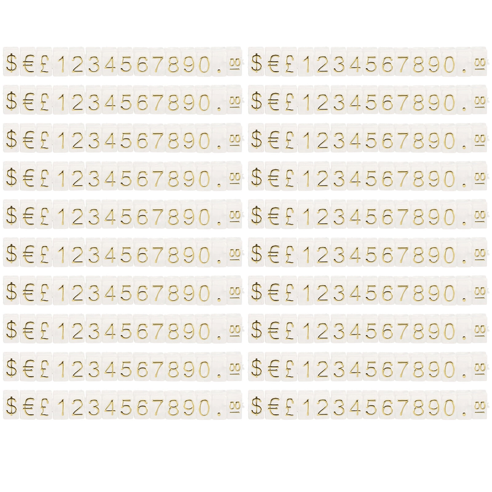 20 etiquetas de precio en forma de cubo, ajustables, para mostrador de ...