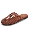 2026 New European and American Style Women's Black Woven Closed Toe ...