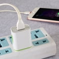 Waterdrop-shaped glowing USB wall charger - US standard plug fast ...