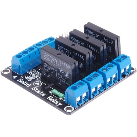high Level Trigger 4-Channel 5v Solid State Relay Module Board SSR ...