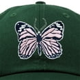 DALIX Pink Butterfly Hat Cute Womens Gift Embroidered Girls Cap in Dark ...