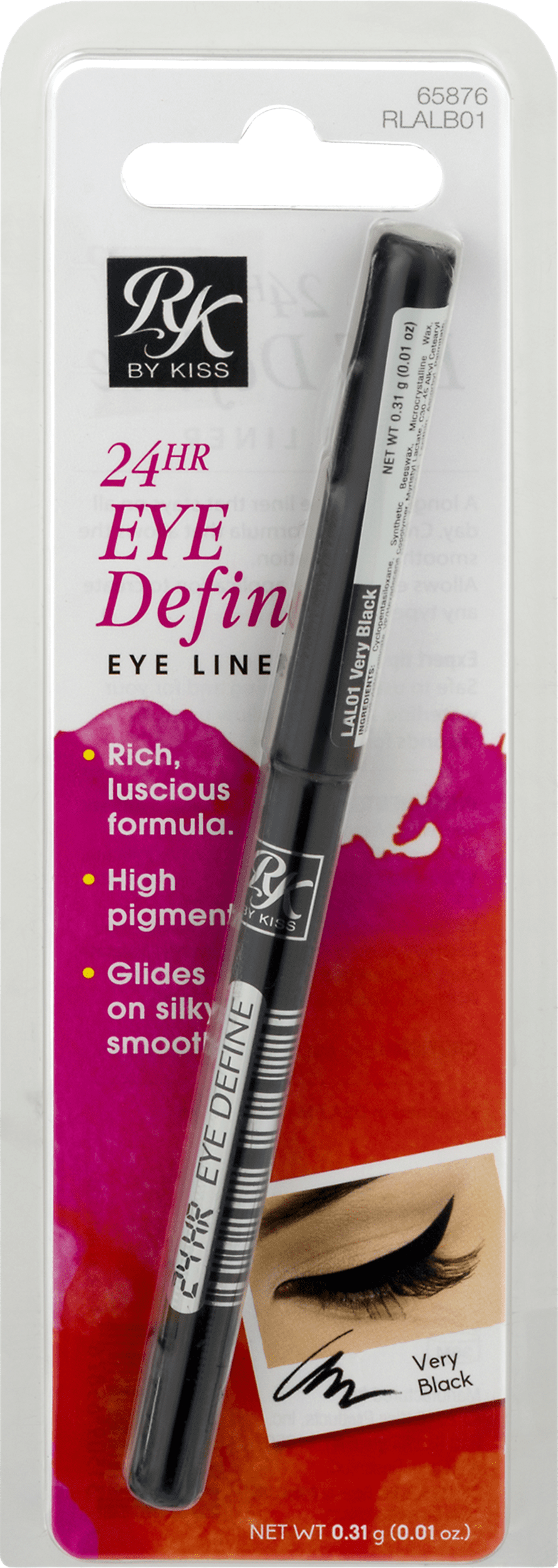 Buy KISS Ruby Kisses 24HR Eye Define Eye Liner, Very Black, 0.01 oz ...