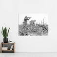 War WWII USA Marines Fighting Wana Ridge 1945 Photo Extra Large XL Wall ...