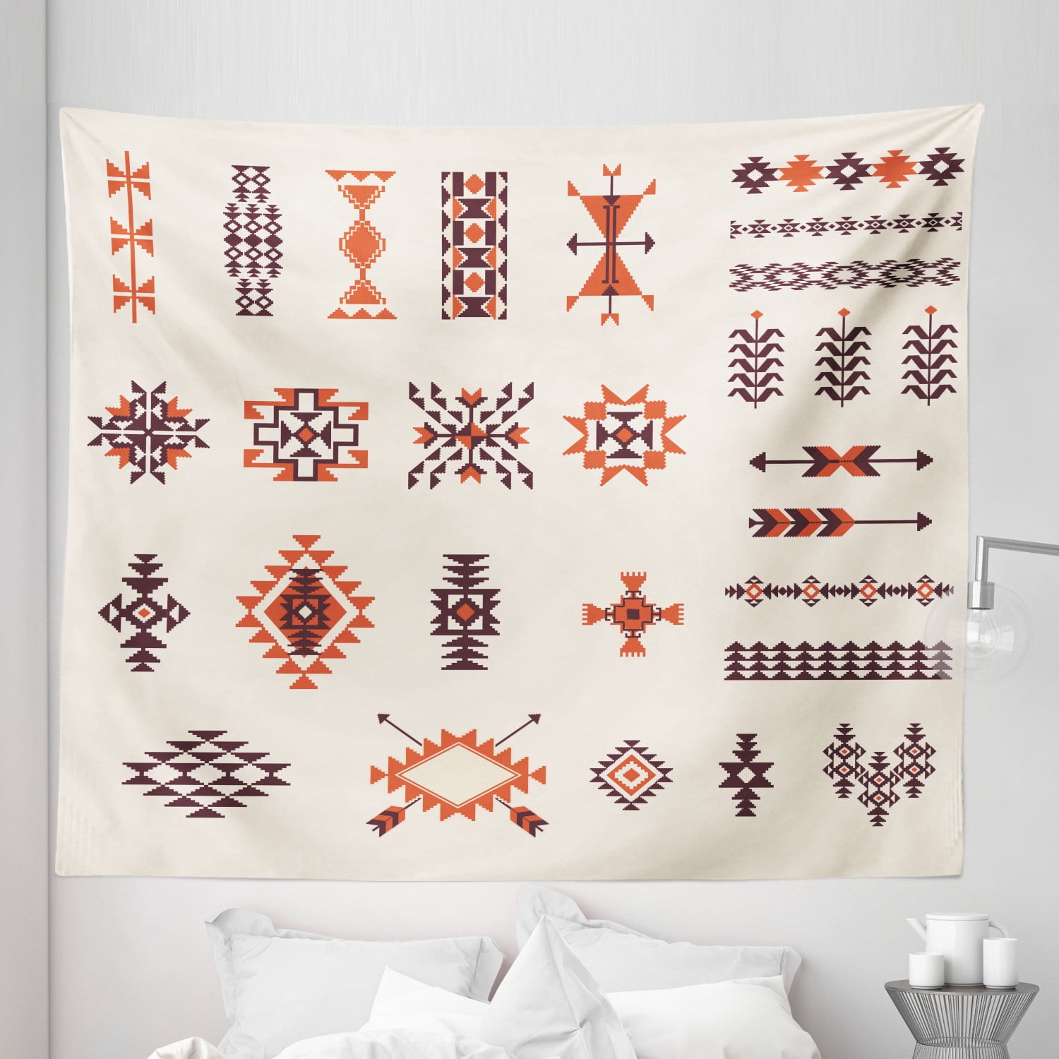 Tribal Tapestry, Illustration of Aztec Culture Pattern Tribal Design ...