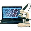 AmScope 40X-1000X Portable Student Compound LED Microscope All-Metal ...
