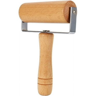 Sturdy Wood Rolling Pin - Food Grade, Multifunctional Embossed Pastry ...