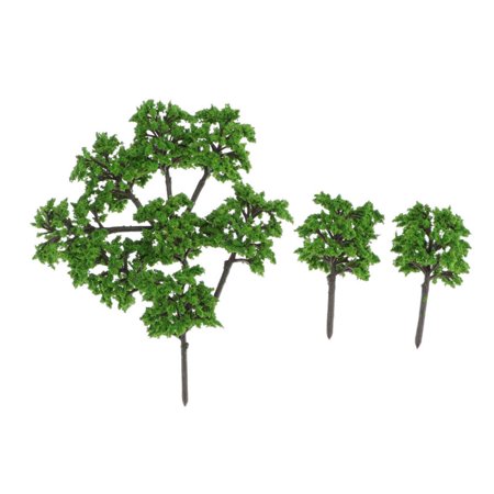 10-Pack Miniature Model Trees 3.15 inches Railroad Wargame ...