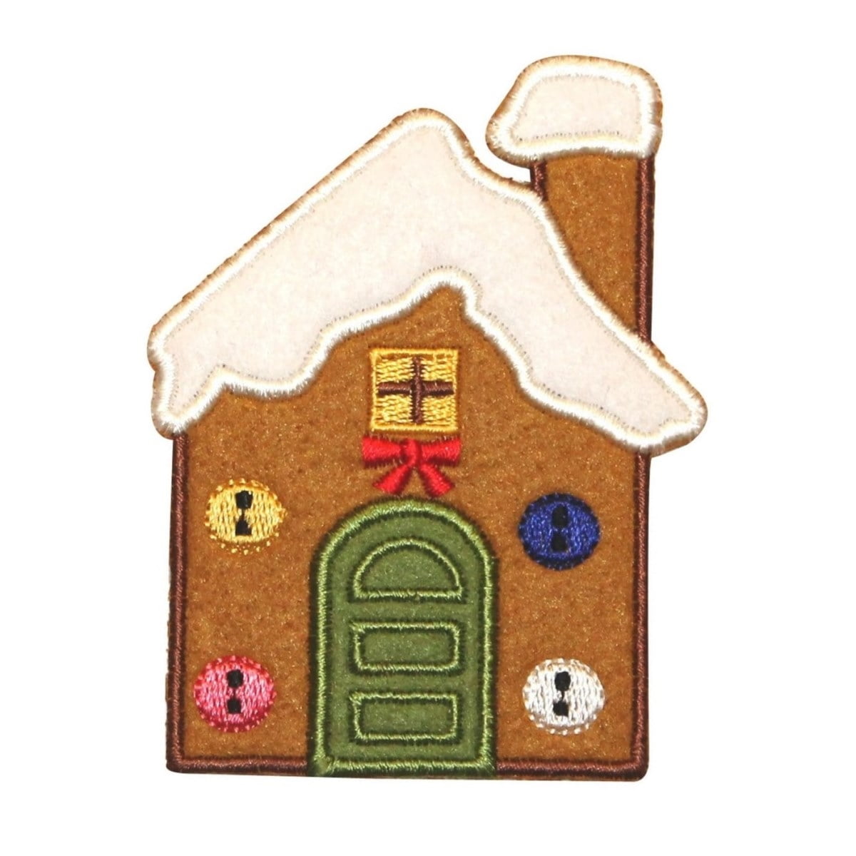ID 8089 Gingerbread House Patch Tiny Candy Home Decorate Felt Iron On ...