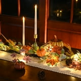 Valery Madelyn 6 ft Pre-Lit Fall Garland Lighted Thanksgiving Garland ...