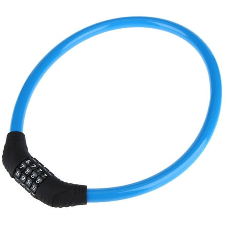 4 Code Password Combination Security Bicycle Locks Blue Bike ...