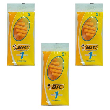 BIC Chrome Platinum Double Edge Safety Razor Shaving Blades, 100 Count ...