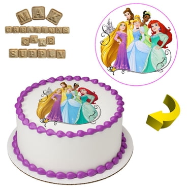 Whimsical Practicality’s Disney Princesses Edible Icing Image Cake ...