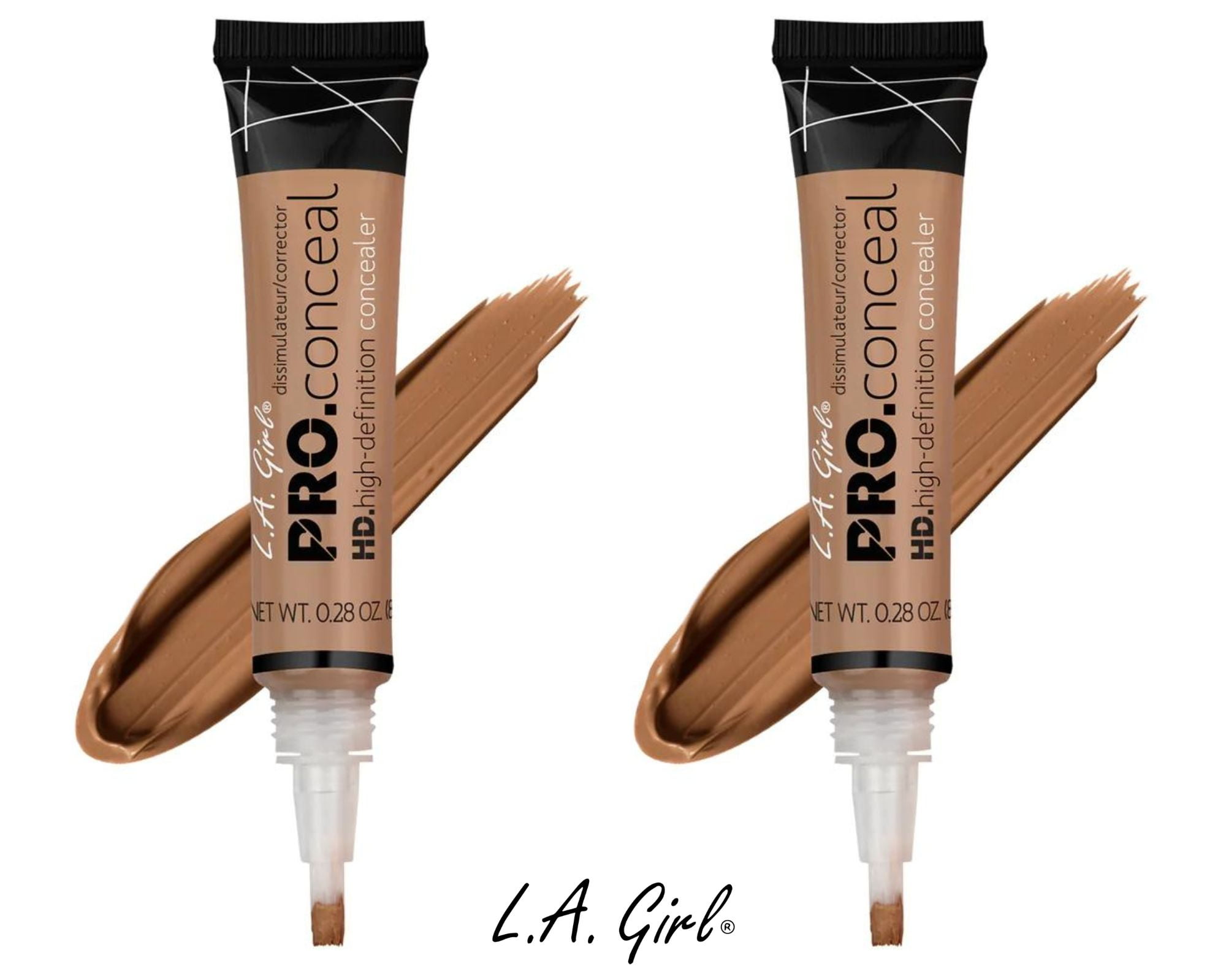 LA Girl HD.high-definition concealer - 986 Chestnut x 2 - Walmart.com