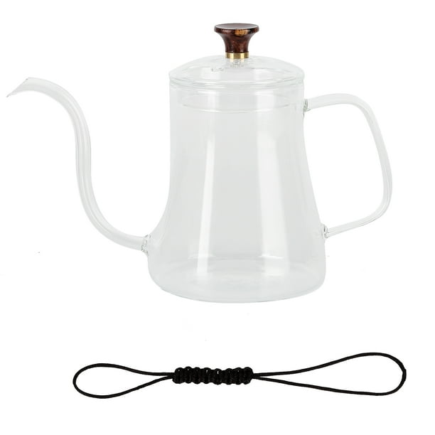 Glass Coffee Pot Swan Neck Thin Mouth Kettle HandMade Coffee Maker Pour ...