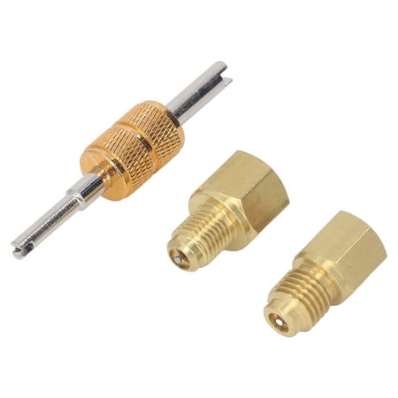 Copper Refrigerant Tank Adapter 1/2 ACME to 1/4 SAE 1/4 SAE to 1/2 ACME ...