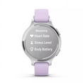 Garmin Lily 2 Active 38 mm Women Stylish GPS Smartwatch Silver & Purple ...