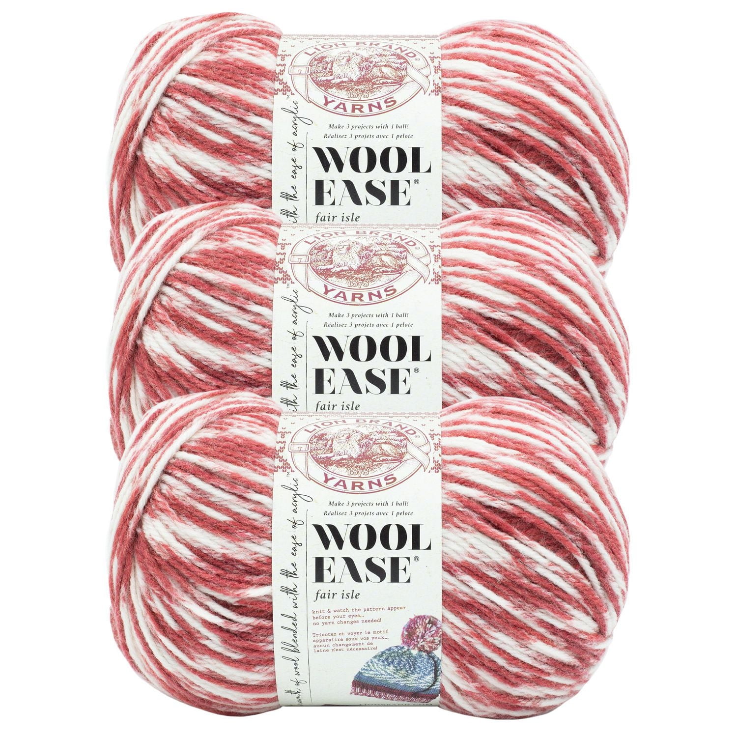 Click here for Lion Brand Wool-Ease Fair Isle Yarn #4 Medium/Wors... prices