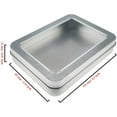 12 Pieces Rectangular Empty Metal Tins Home Storage Containers ...