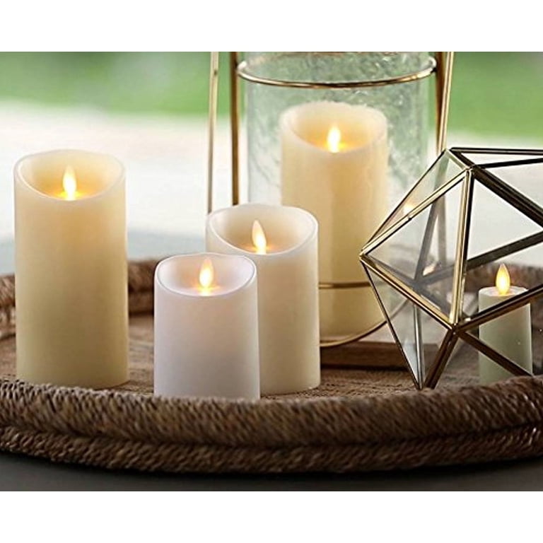 Real Wax LED Candle Luminara Flameless Taper Candle - 9.5
