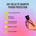 Flex Menstrual Cup Size 2, Soft Period Care for Heavy Flows, with 2 ...