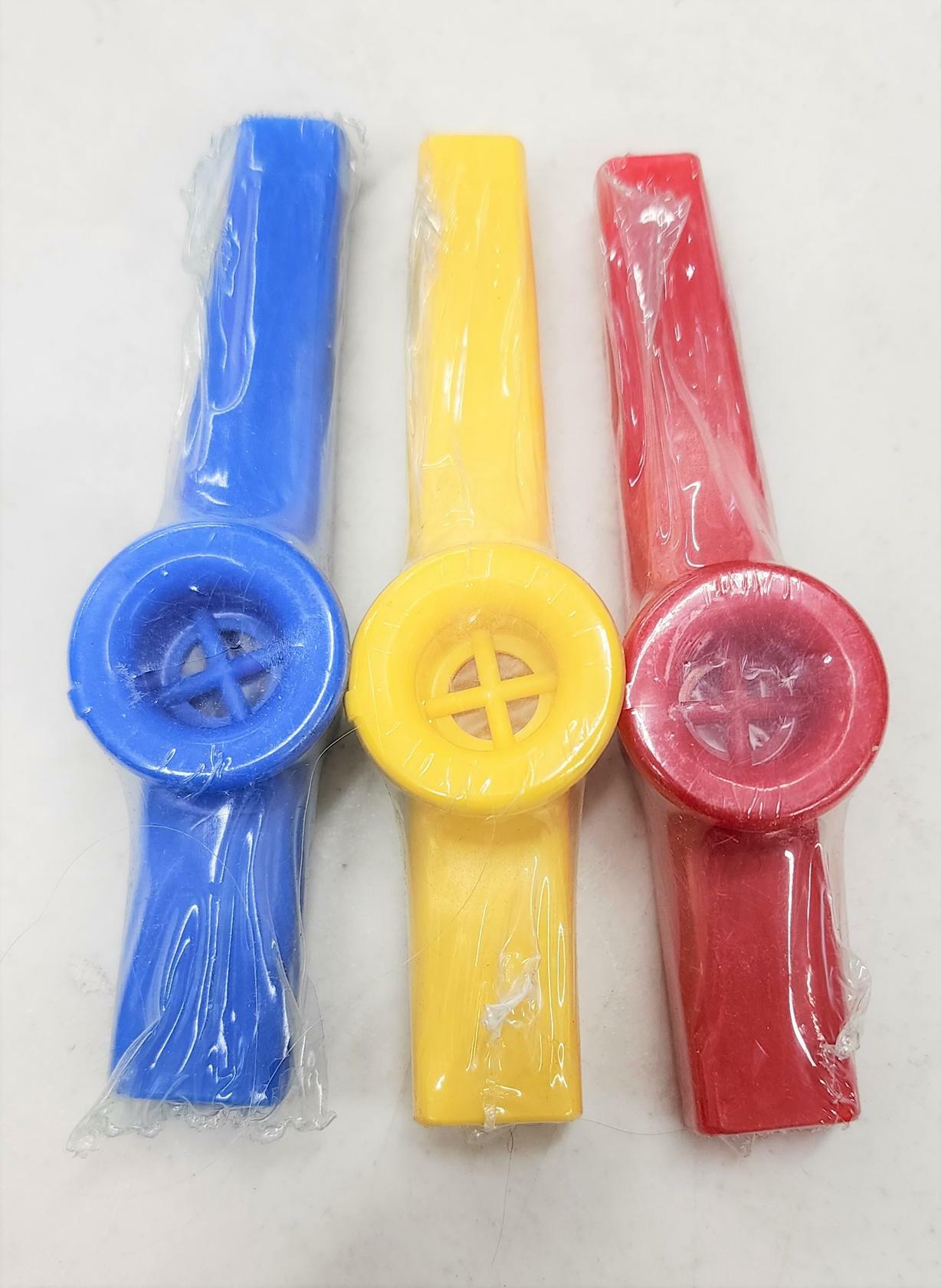 Set of 3 |Woodstock Percussion Plastic Kazoo Blue, Red & Yellow ...