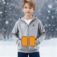 ATOGUTA Boys Heated Sweatshirt Zip Up Electric Heating Sweatshirt Fall ...