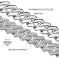 2 count Cuban Link Chain Mens Iced Out Miami Cuban Necklace and ...