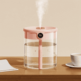 H2O Air Humidifier 2L Capacity Double Nozzle with LCD Humidity Display ...