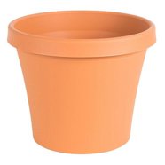 "Tusco Large 30"" Rolled Rim Plastic Outdoor Planter, Terra Cotta ...