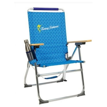Tommy Bahama High Boy Blue Beach Chair, 15-inch Tall Backrest, 250 lbs ...