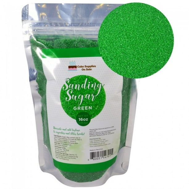 Sanding Sugar Green 16 oz - Walmart.com - Walmart.com