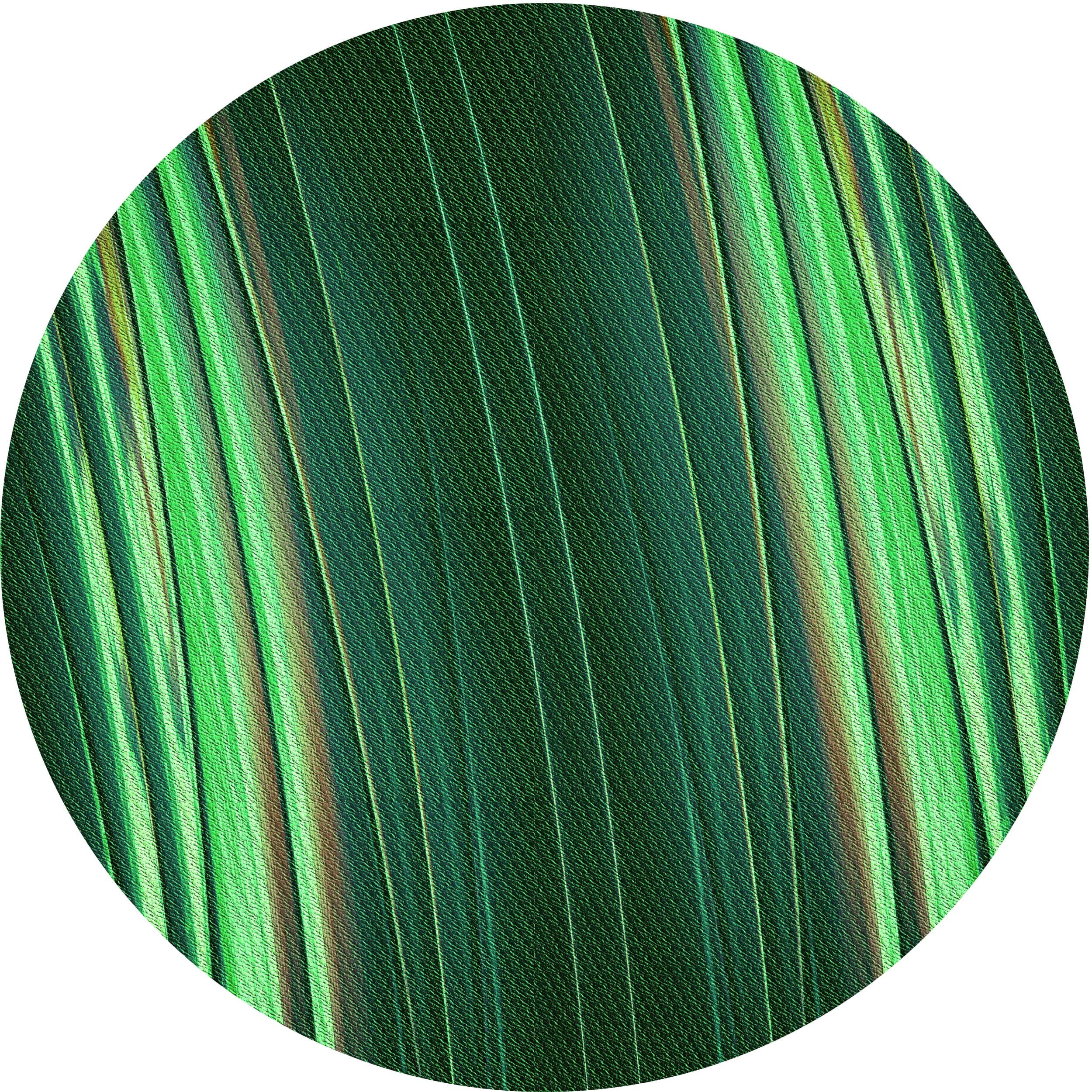 Ahgly Company Machine Washable Indoor Round Transitional Dark Forest ...