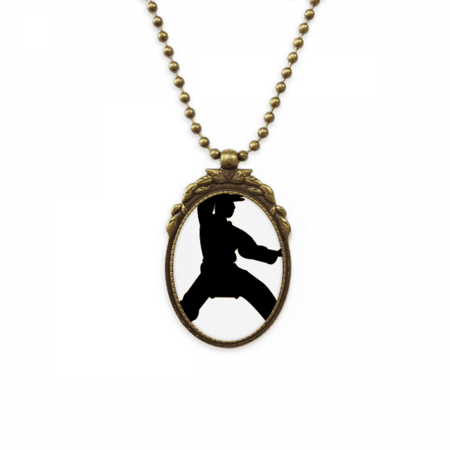 China Martial Art Shaolin Kung Fu Pattern Antique Necklace Vintage Bead ...