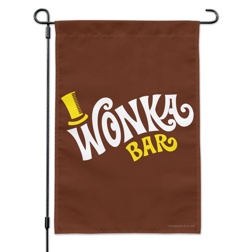 Willy Wonka and the Chocolate Factory Wonka Bar Logo Garden Yard Flag ...