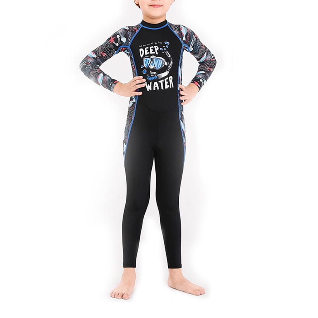 Niños con traje de trabajo simple cómodo manga larga surfing ropa ...