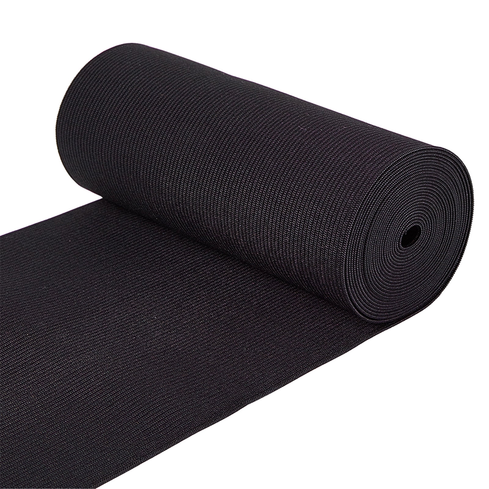 3.3 Yard/3m 6 Inch Wide Flat Elastic Band Black Heavy Stretch Knit for ...