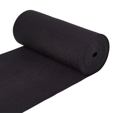 4-Inch Wide Black EXTRA Heavy Knit Stretch ELASTIC 3 Yards by Prolastic ...