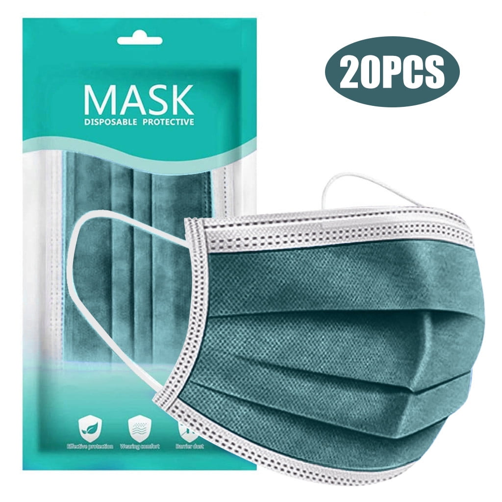 Giftesty Disposable Safety Face Mask Personal Breathable Facial Mask ...
