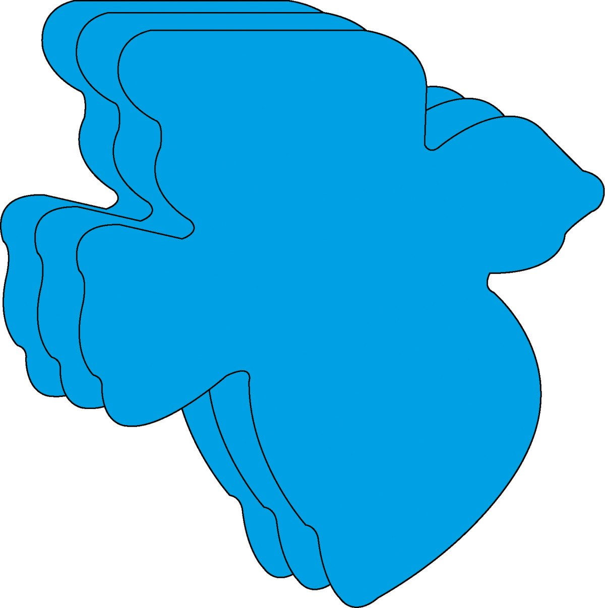 Large Single Color Creative Foam Cut-Outs - Bird - Walmart.com