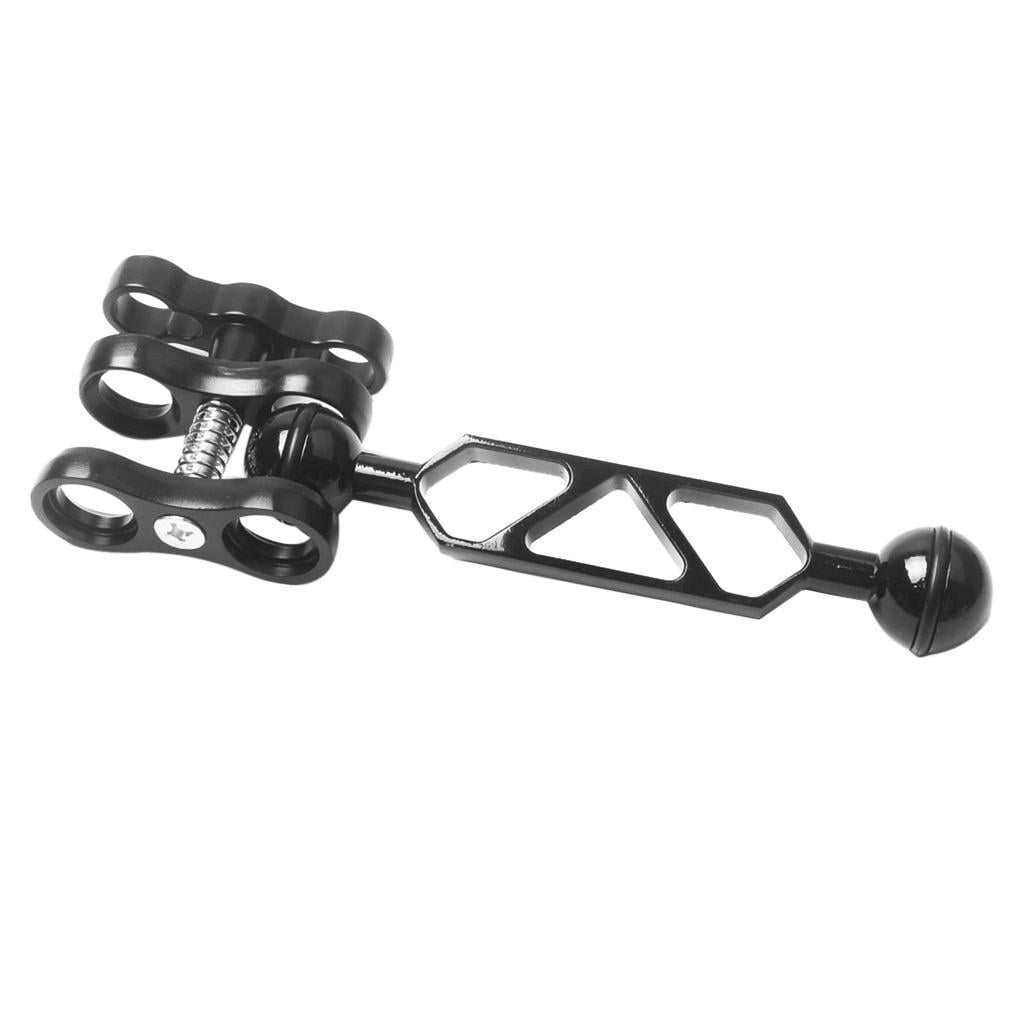 Aluminum Diving Lights Butter Clip Arm Mount Dual Ball Joint Arm ...