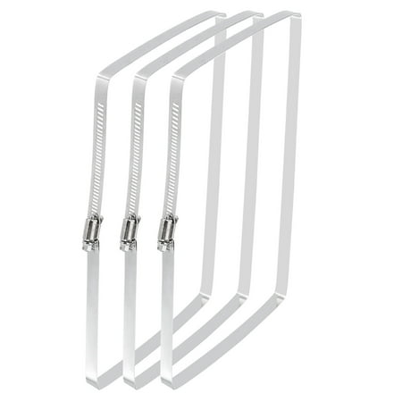 Rectangular Hose Clamps, 16" x 6" 304 Stainless Steel Square Duct Pipe ...