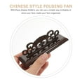 OHOIOLLA Elegant Wooden Desktop Folding Fan Storage Rack 1Pcs Home ...