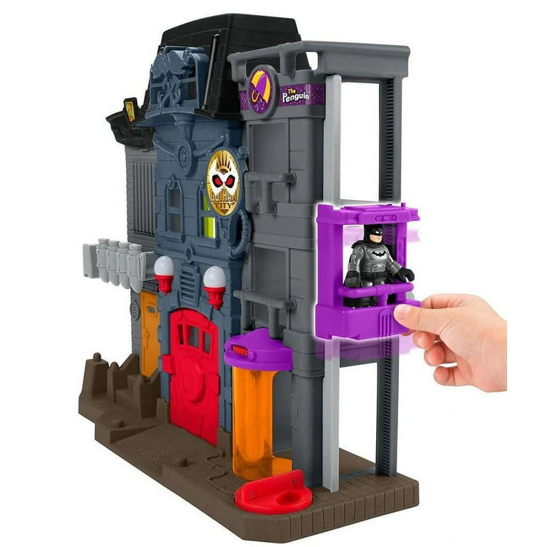 Imaginext DC Super Friends Crime Alley Playset with Batcycle and 5 Figures